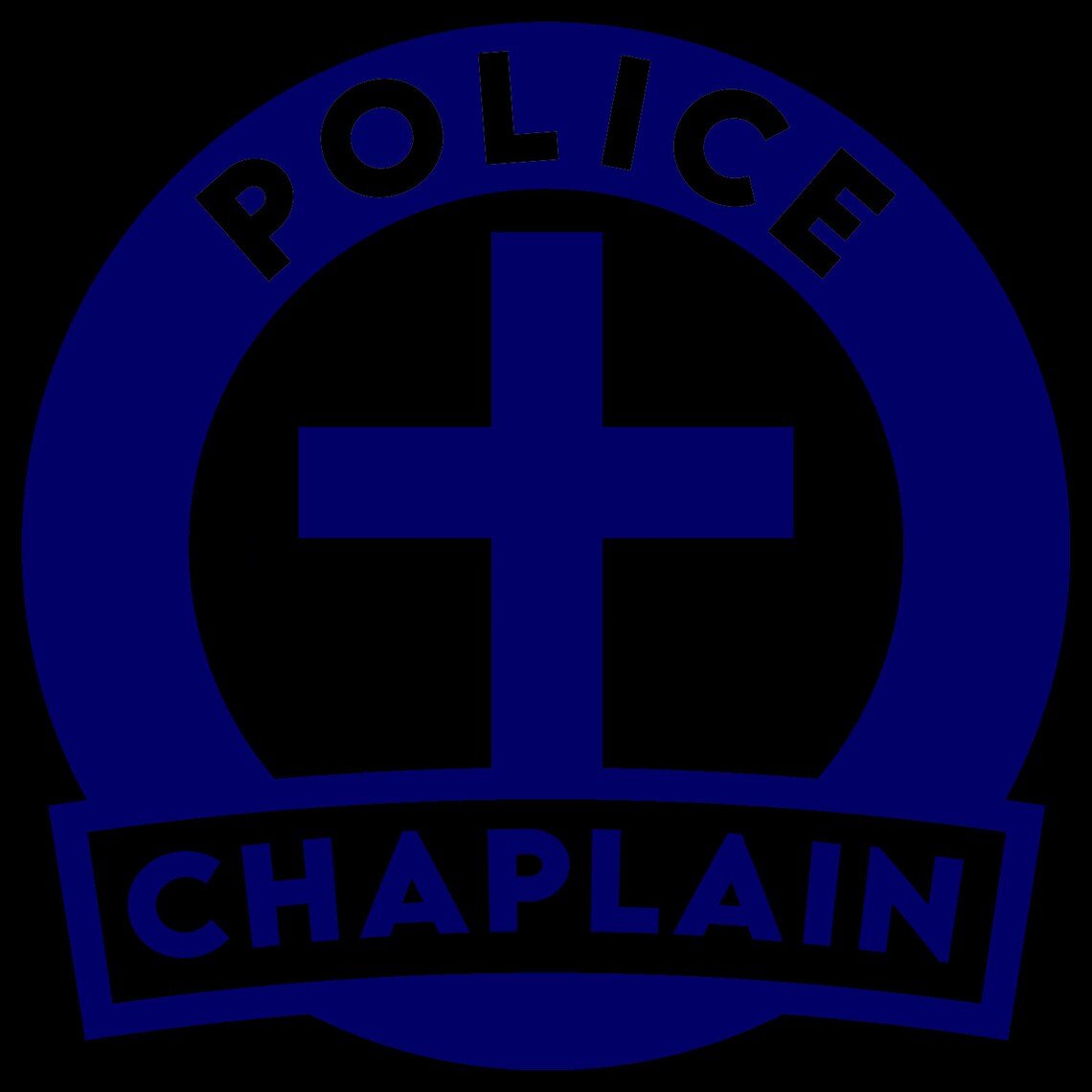 Police Chaplain Decal With Latin Cross or Shield - Etsy