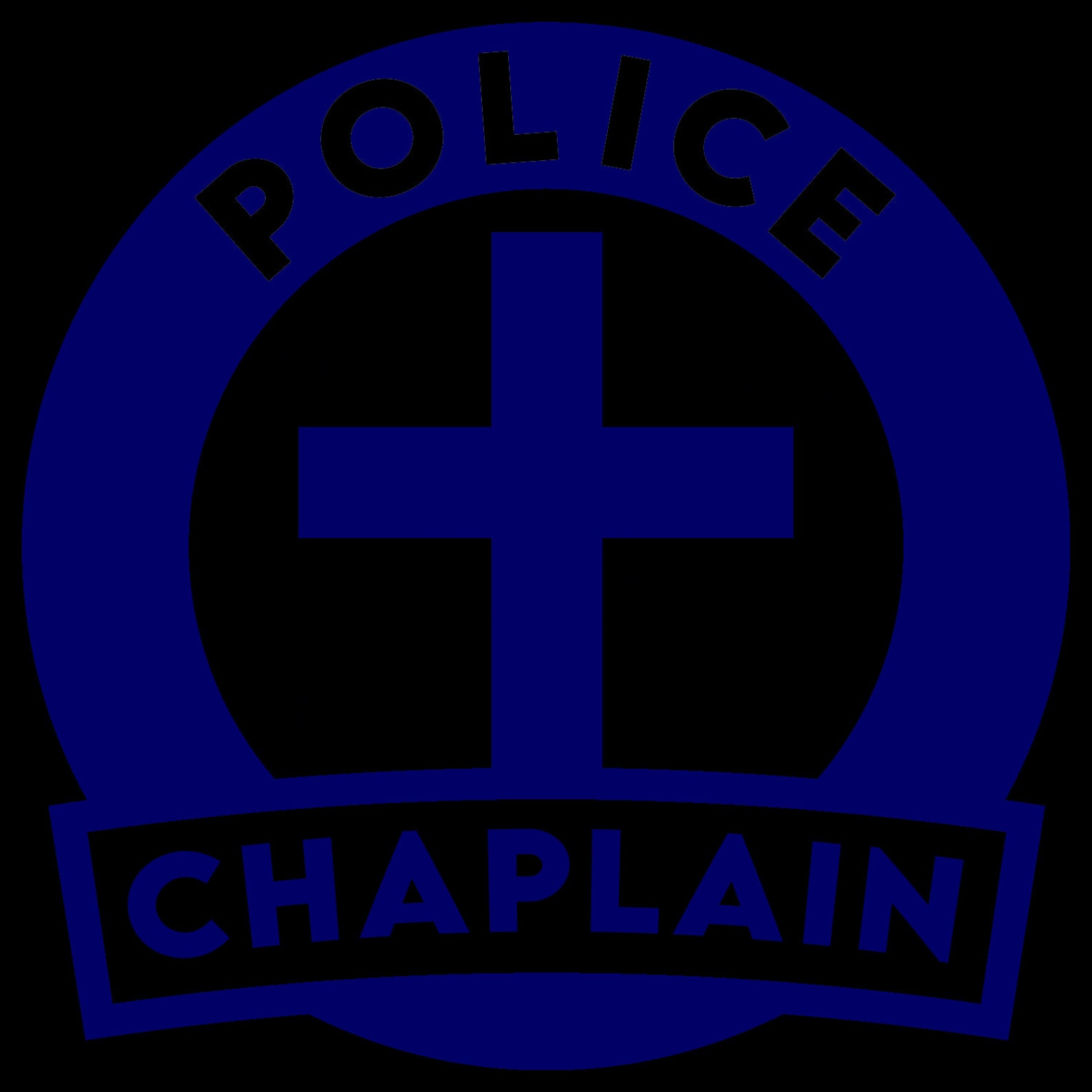 Police Chaplain Decal With Latin Cross or Shield - Etsy