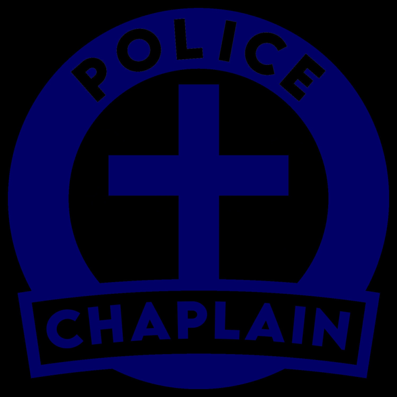 Police Chaplain Decal With Latin Cross or Shield - Etsy