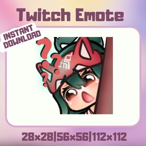Twitch Kiriko Confused/lurk Emote Süße Overwatch Chibi Discord Emote ...