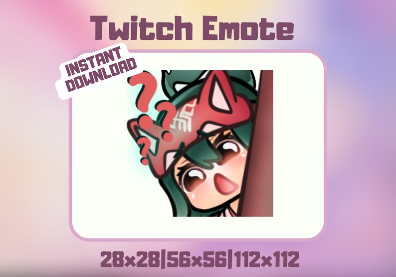 Twitch Kiriko Confused/lurk Emote Süße Overwatch Chibi Discord Emote ...