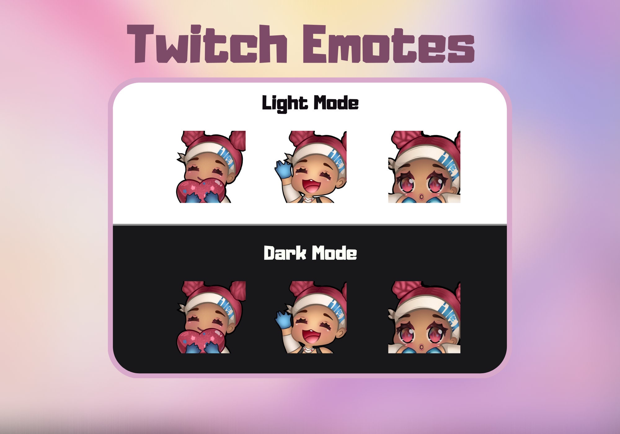 1x Twitch Emote Apex Lifeline Chibi Etsy