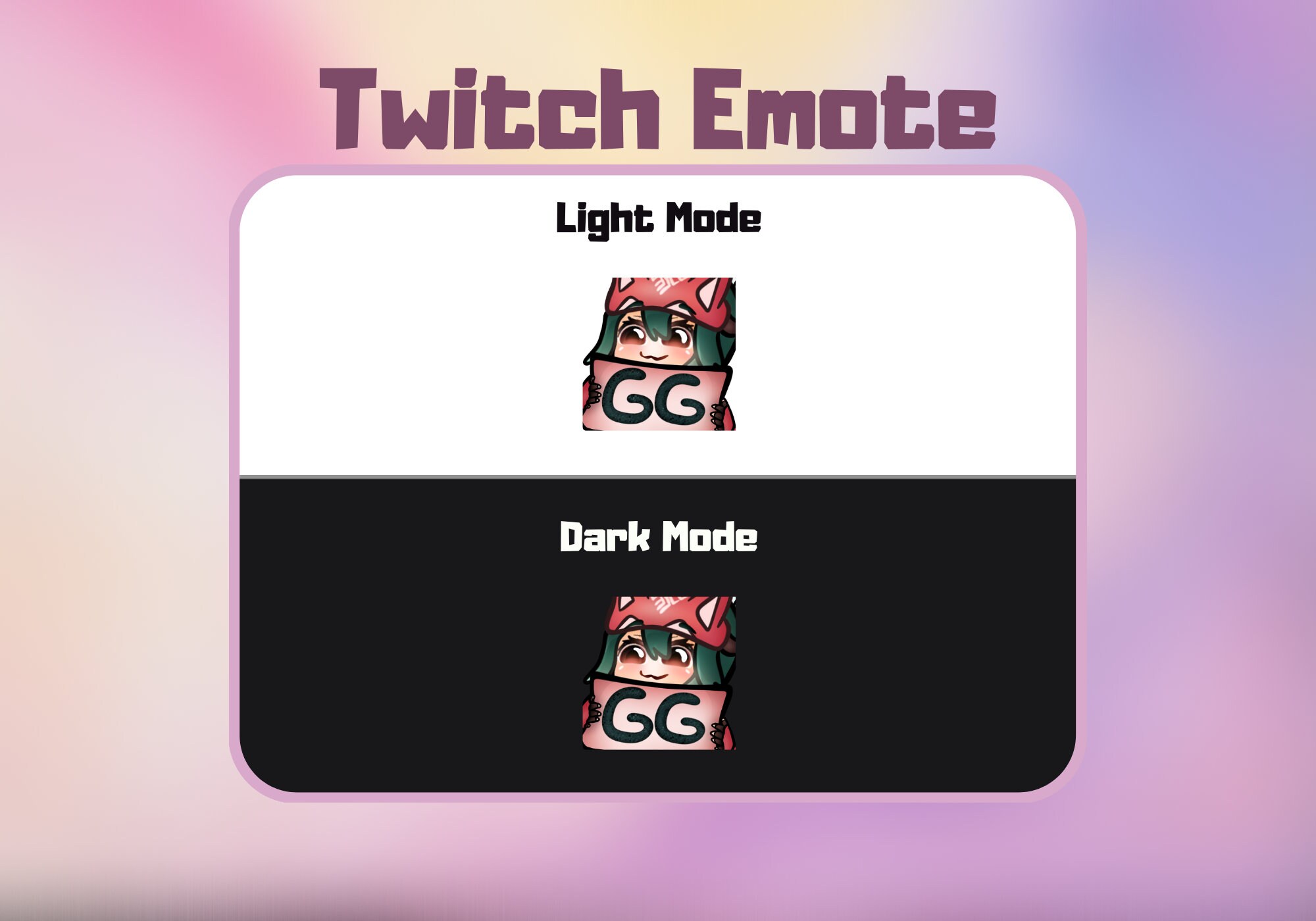 Twitch Kiriko Emote Bundle | 7 Emotes + 1 Sub/Bit-Badge + 2 animierte ...