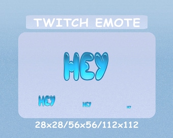 Hey Twitch Emote - Etsy