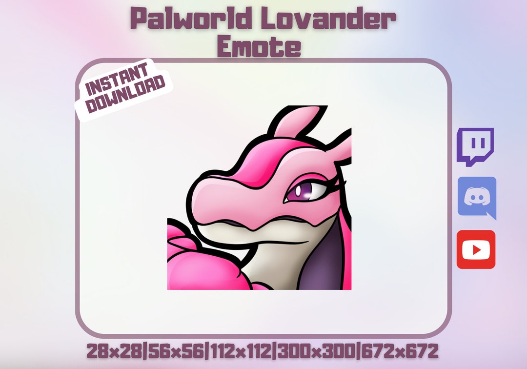 Lovander Palworld Twitch Emote - Cute Palworld Chibi | Discord Emotes ...