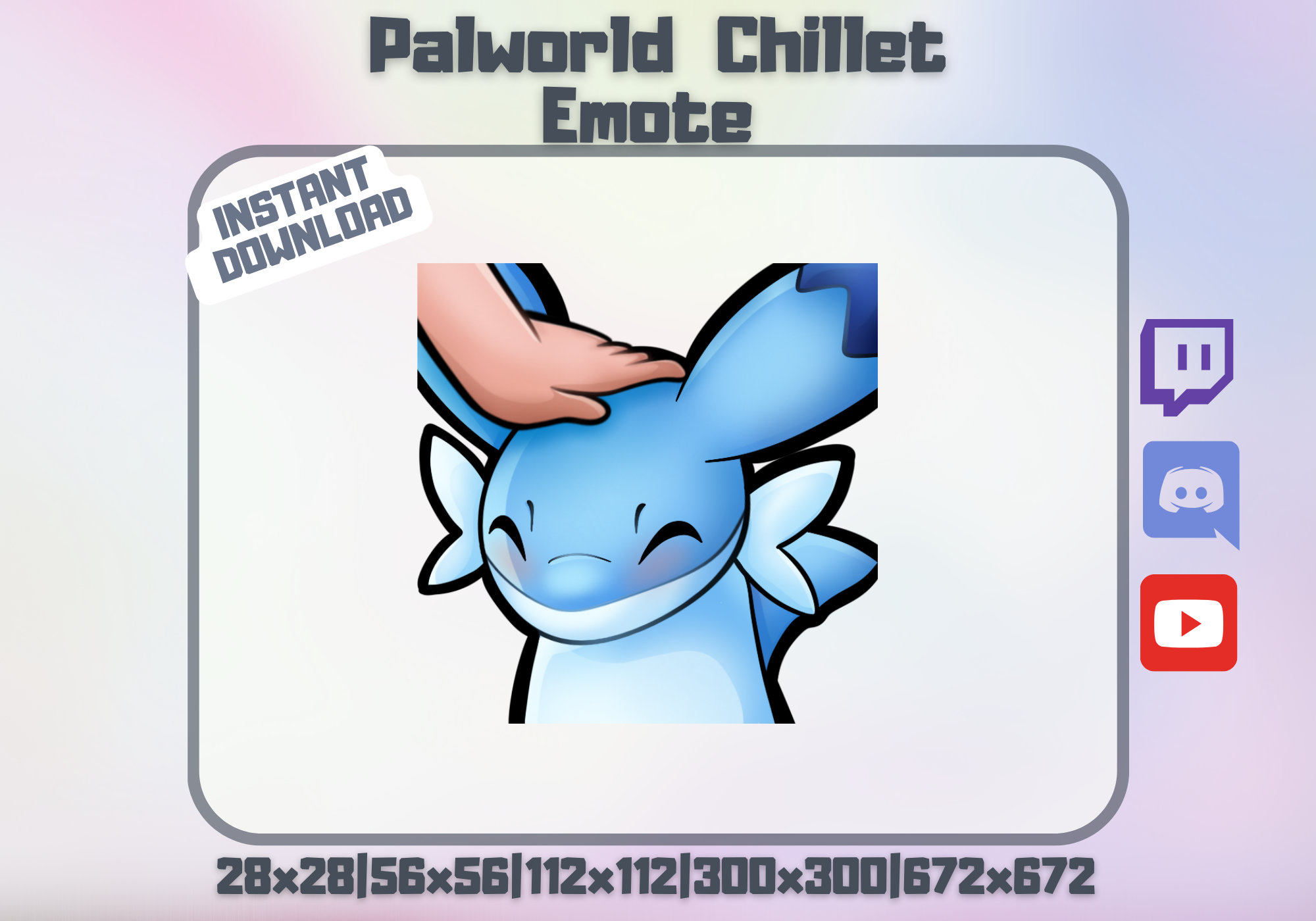 Chillet Palworld Twitch Emote - Cute Palworld Chibi | Discord Emotes ...