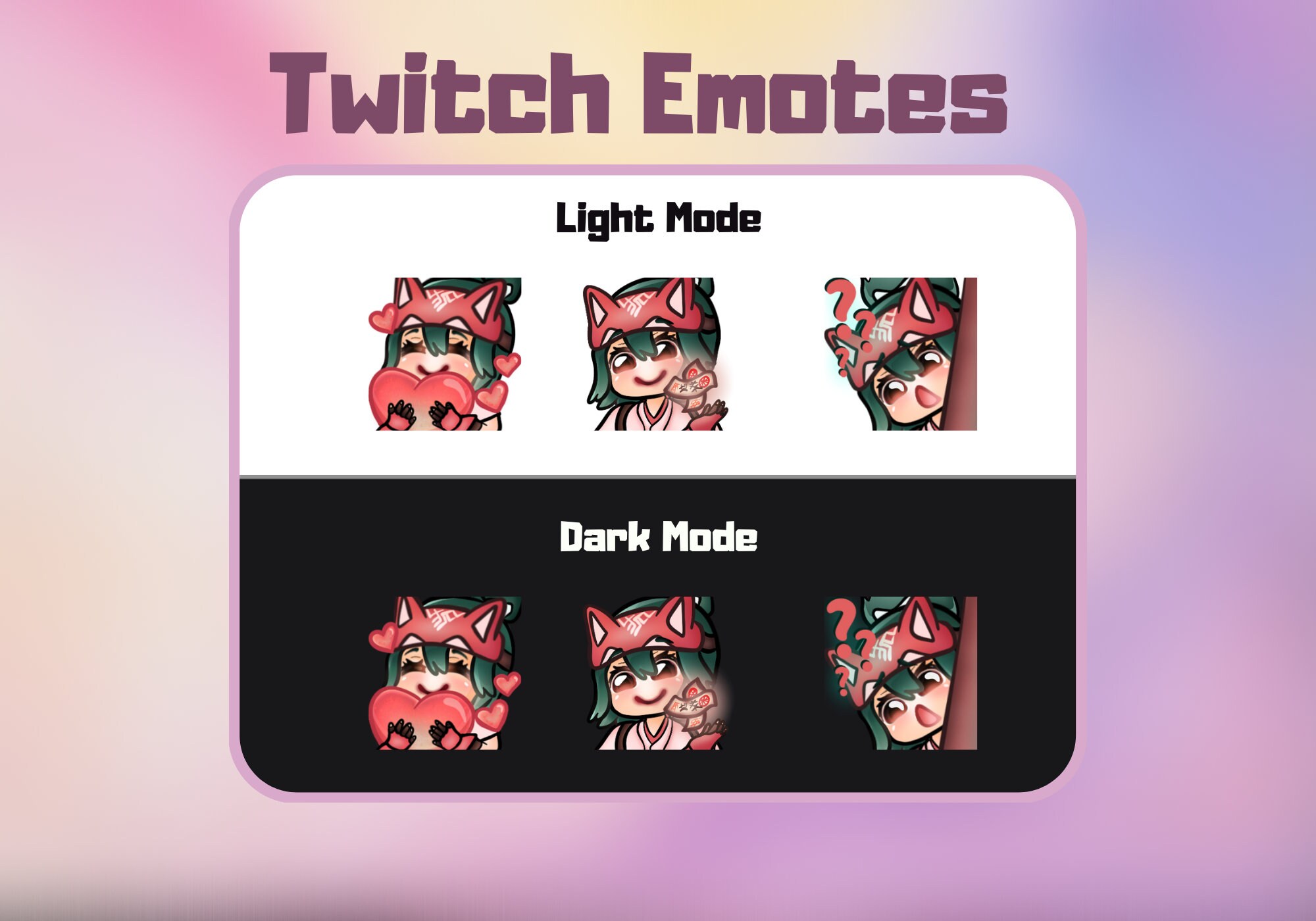 Twitch Custom Emote Cute Chibi Discord Emote Streamer Graphic - Etsy