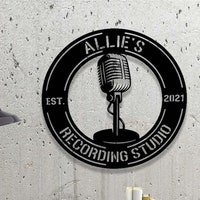 Recording Sign Retro Inspired Light - Recording Studio, Music Studio ...