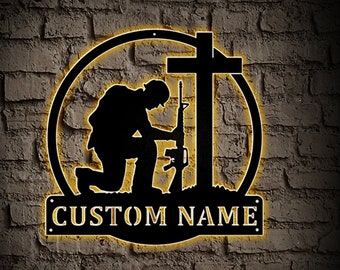 Soldier Name Sign - Etsy