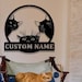 Custom Cat Sign,personalized Cat Name Sign,kitten Welcome Sign Door ...