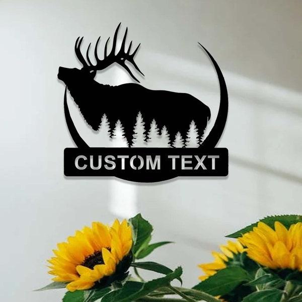 Metal Elk Sign - Etsy