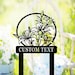 Custom Lilies Flowers Garden Sign With Stake,metal Garden Sign ...