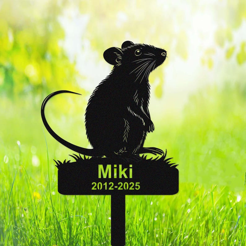 Custom Rat Memorial Stake Sign,pet Mouse Grave Marker,personalized Rat ...