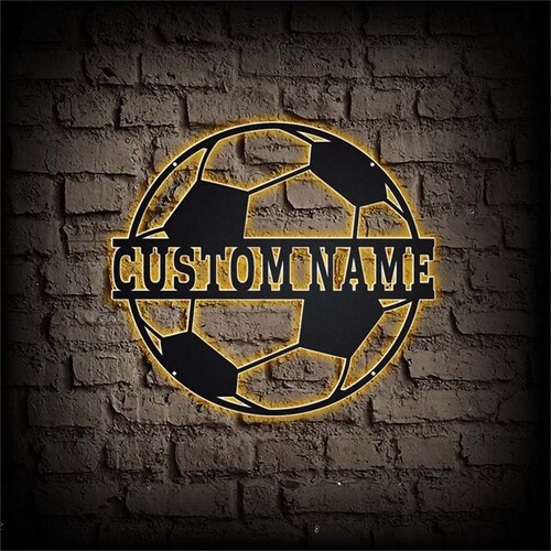 Soccer Player LED Neon Sign Footballer Wall Decor Sport Led - Etsy