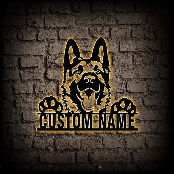 Metal German Shepherd Wall Art - Etsy