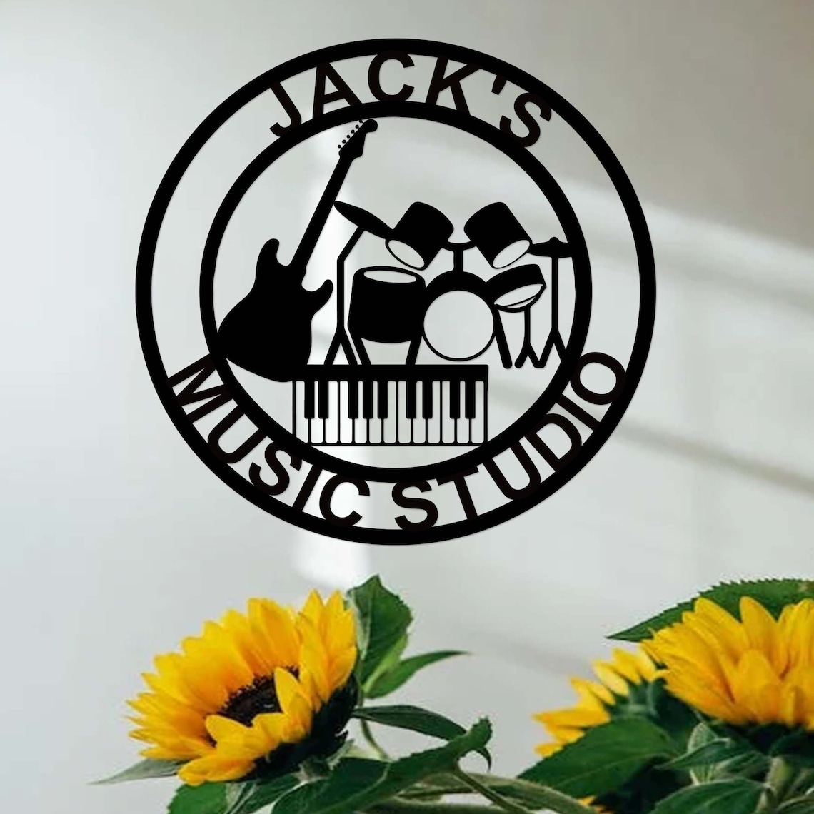 Custom Music Room Metal Sign,musical Instruments Wall Art,personalized ...