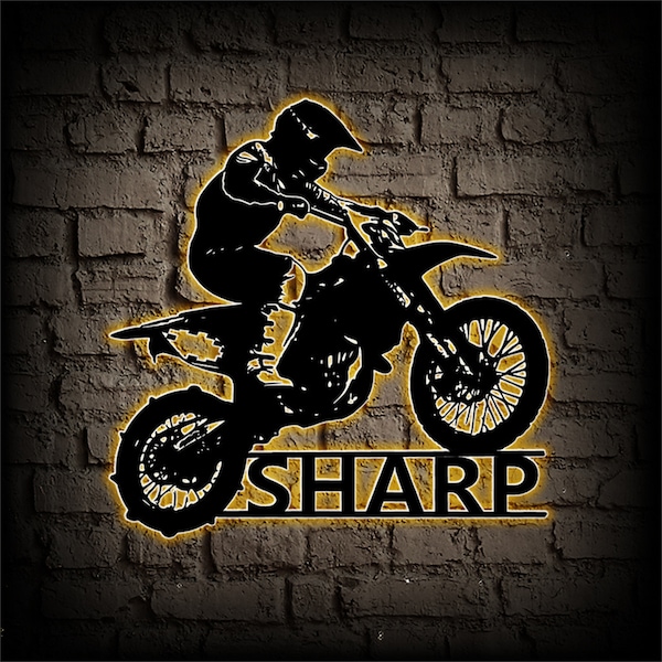 Custom Metal Sign Dirt Bike - Etsy