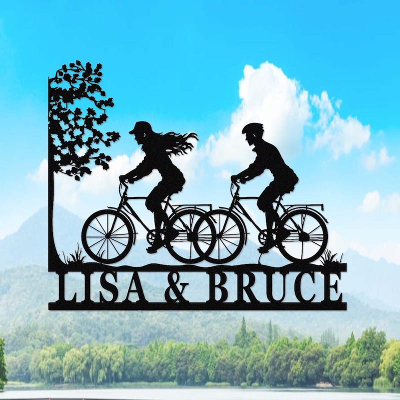 Wedding Cycling Metal Wall - Etsy UK