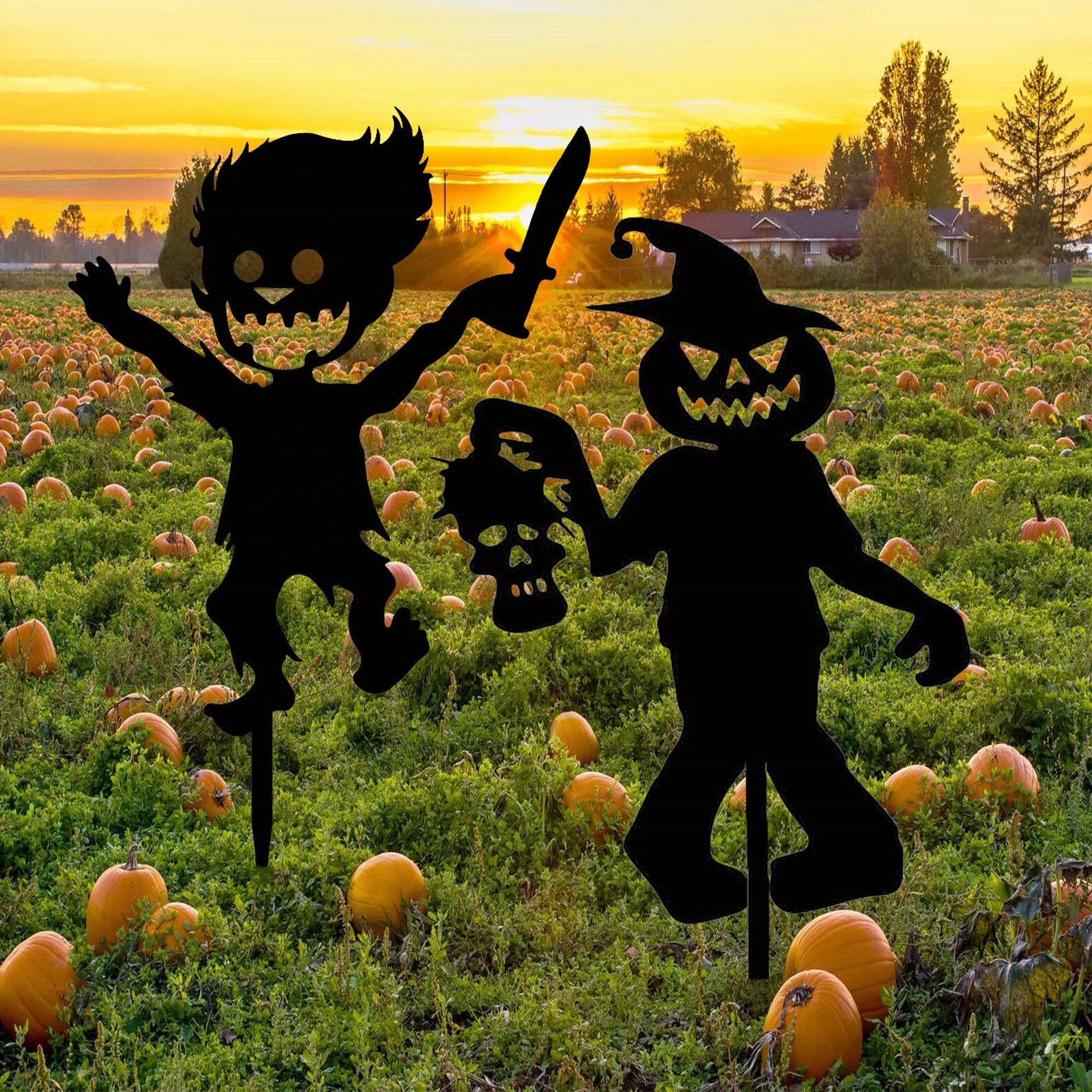 Halloween Zombie Kids Yard Stakeoutdoor Halloween - Etsy