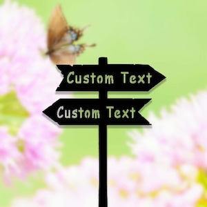 Custom Metal Destination Arrow Signs,personalized Directional Sign ...