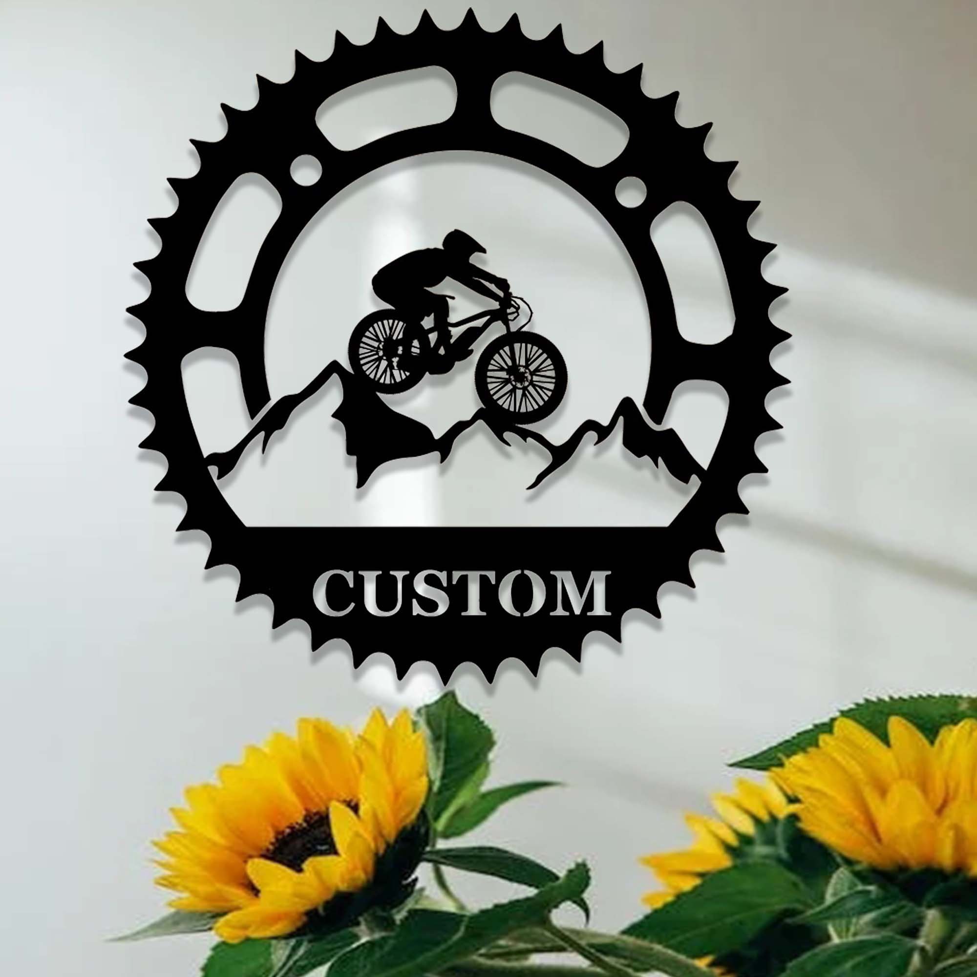 Custom Mountain Bike Metal Sign,mountain Bicycle Biking Metal Wall Art ...