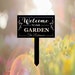 Custom Garden Stake,metal Garden Sign With Stake,personalized Welcome ...