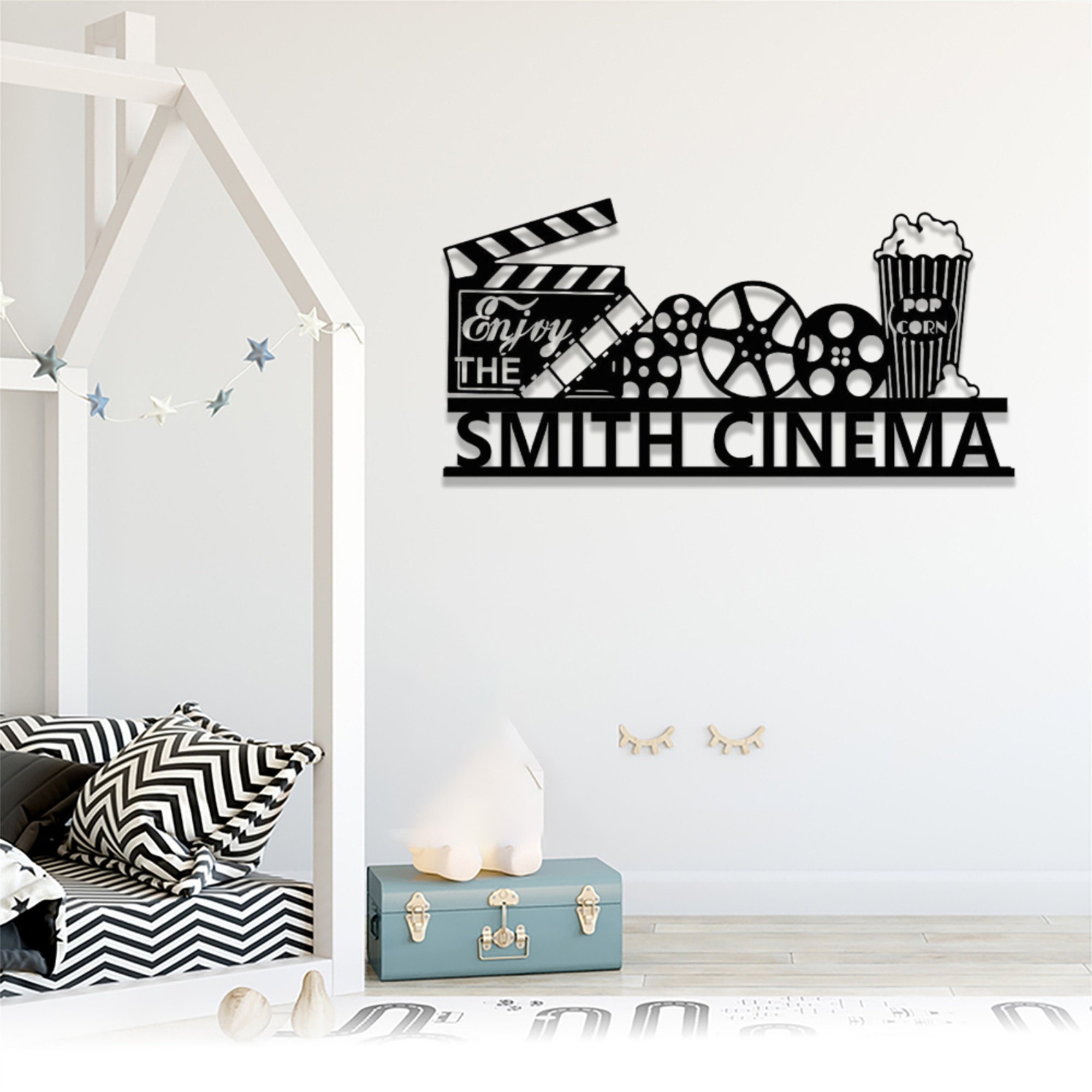 Personalized Home Theater Metal Signhome Theater Metal Metal - Etsy