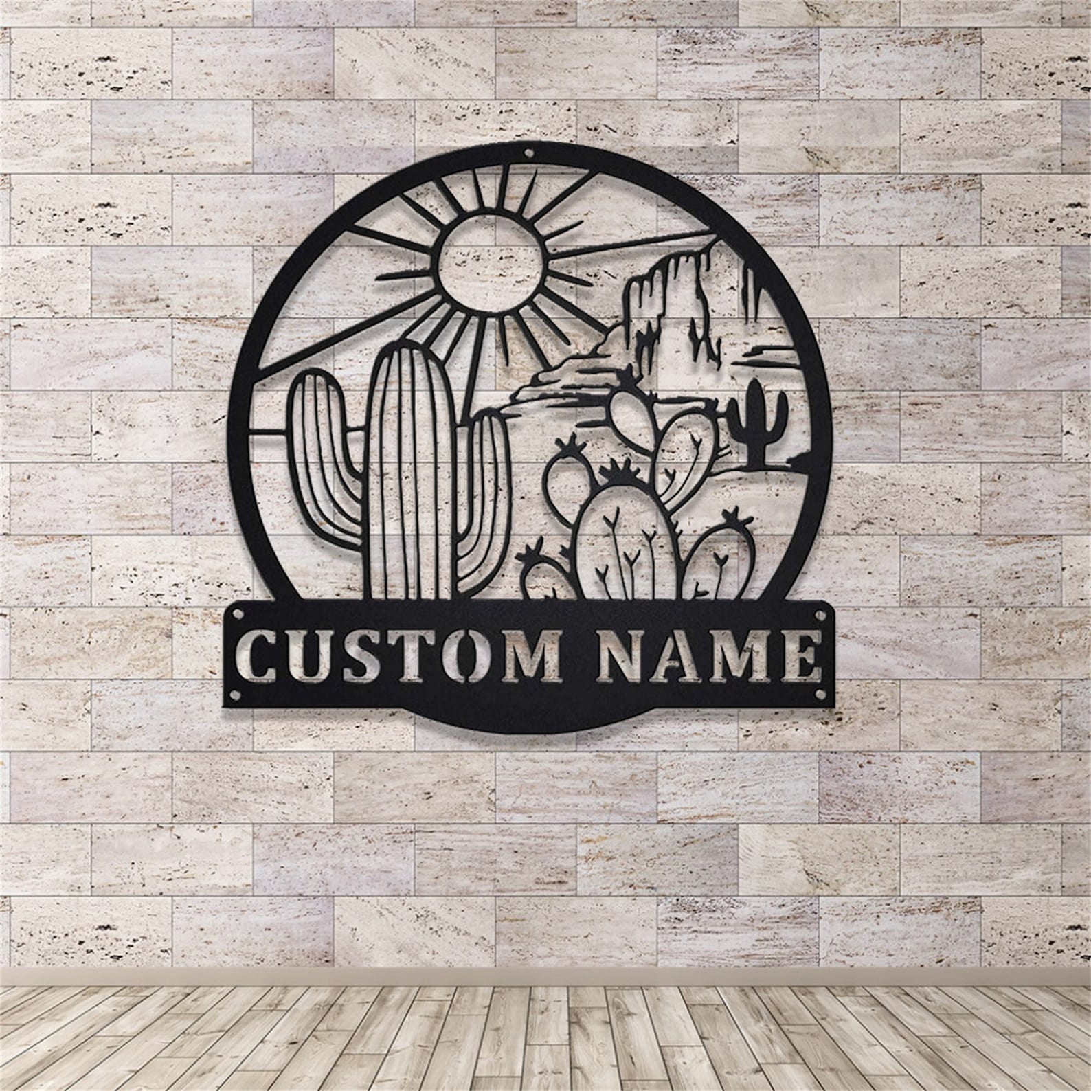 Custom Cactus Metal Sign,cactus Metal Wall Art,metal Cactus Wall Decor ...