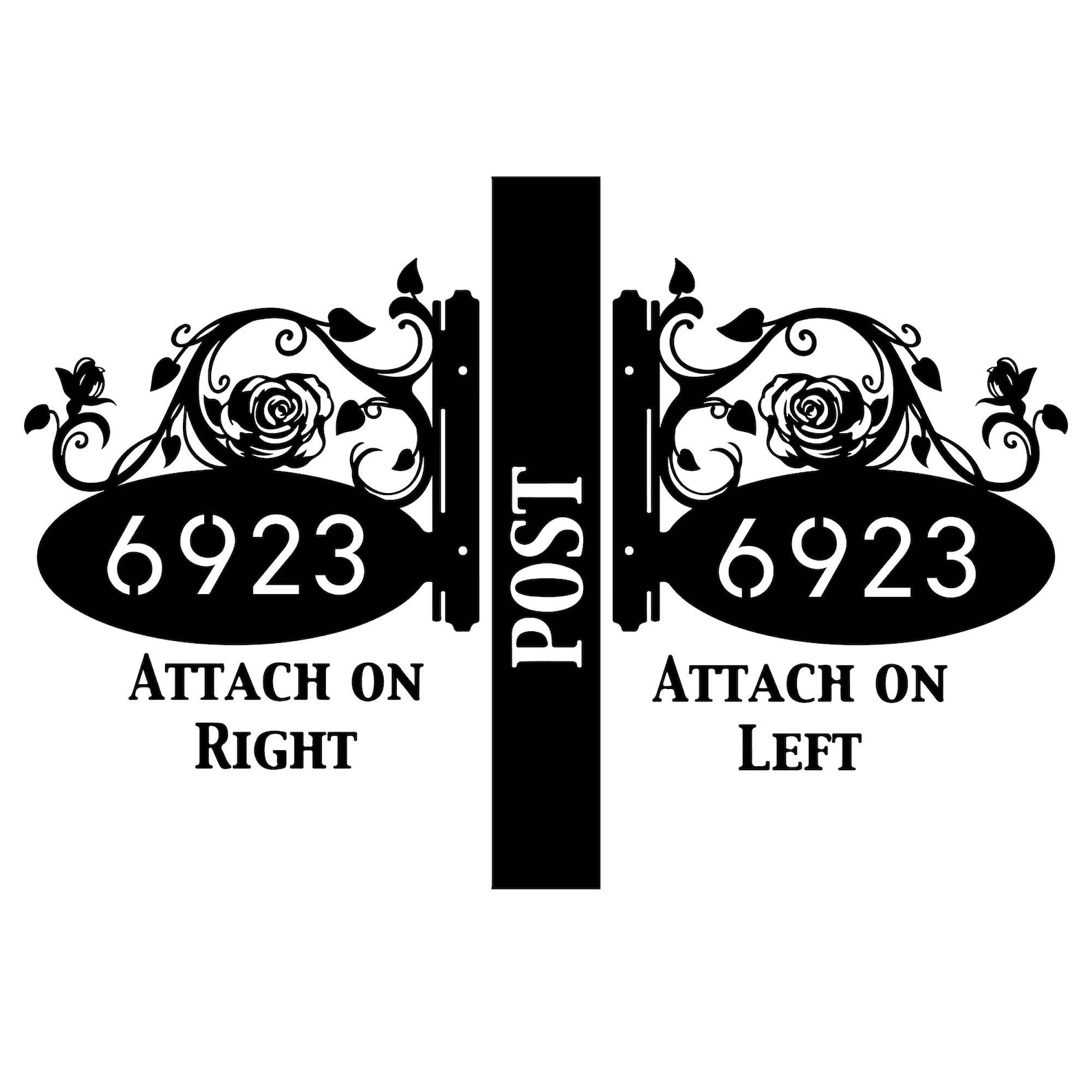 Custom Address Sign,flower Address Hanging Sign,garden Nameplate ...