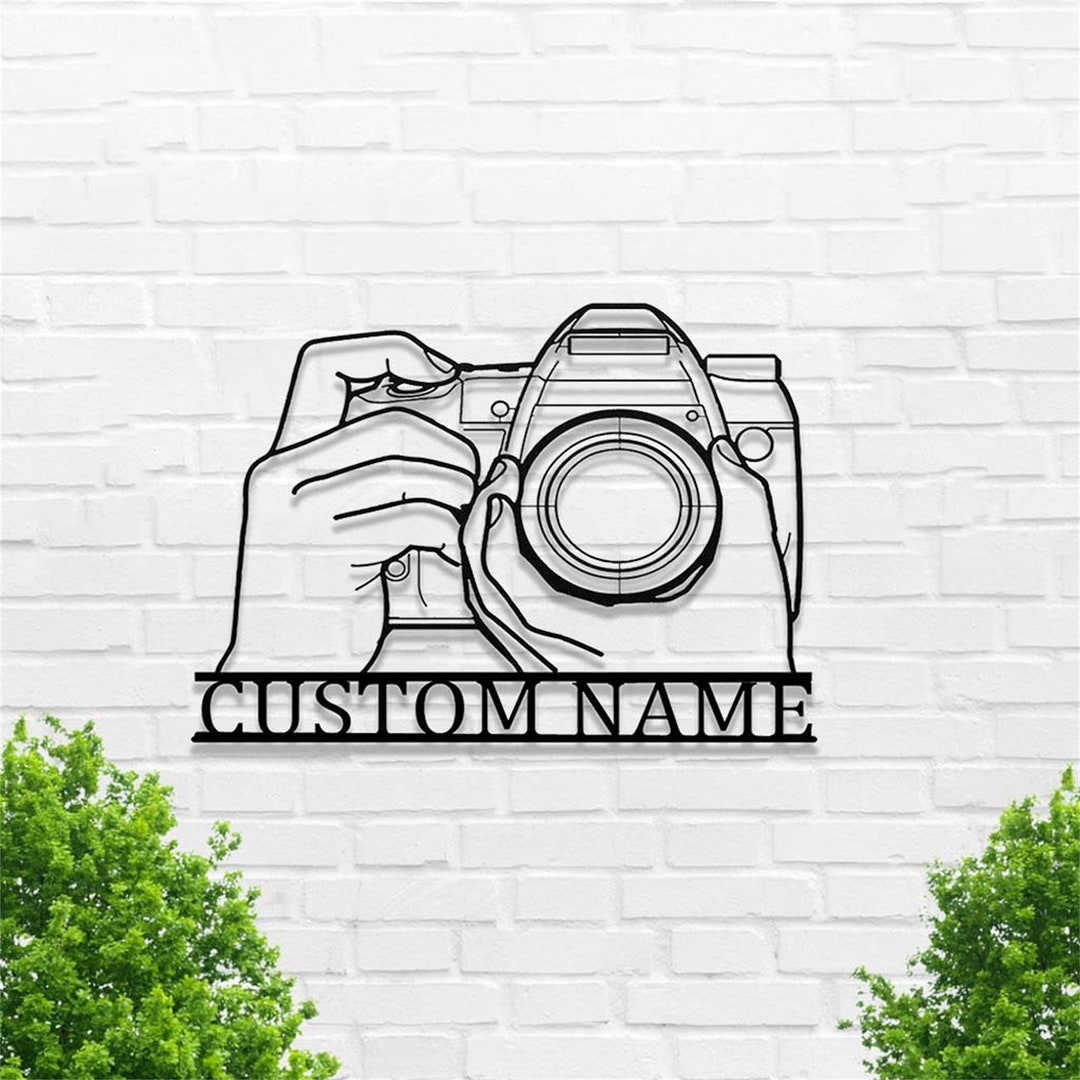 Custom Camera Metal Wall Art,camera Metal Sign,camera Wall Decor,custom ...