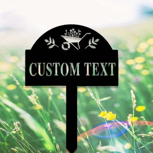 Custom Garden Stake,metal Garden Sign With Stake,personalized Garden ...