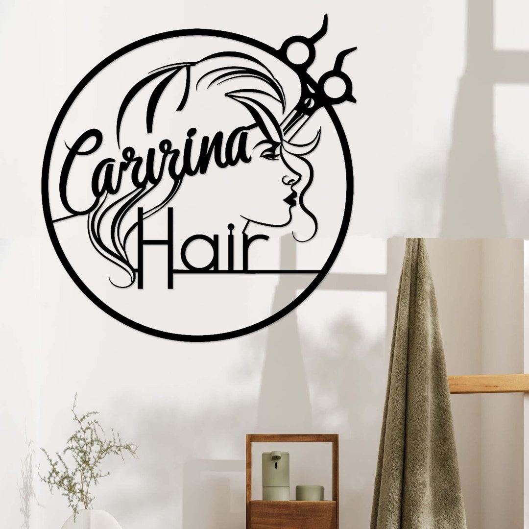 Custom Hair Dresser Metal Sign,hairstyle Shop Decor,personalized Hair ...