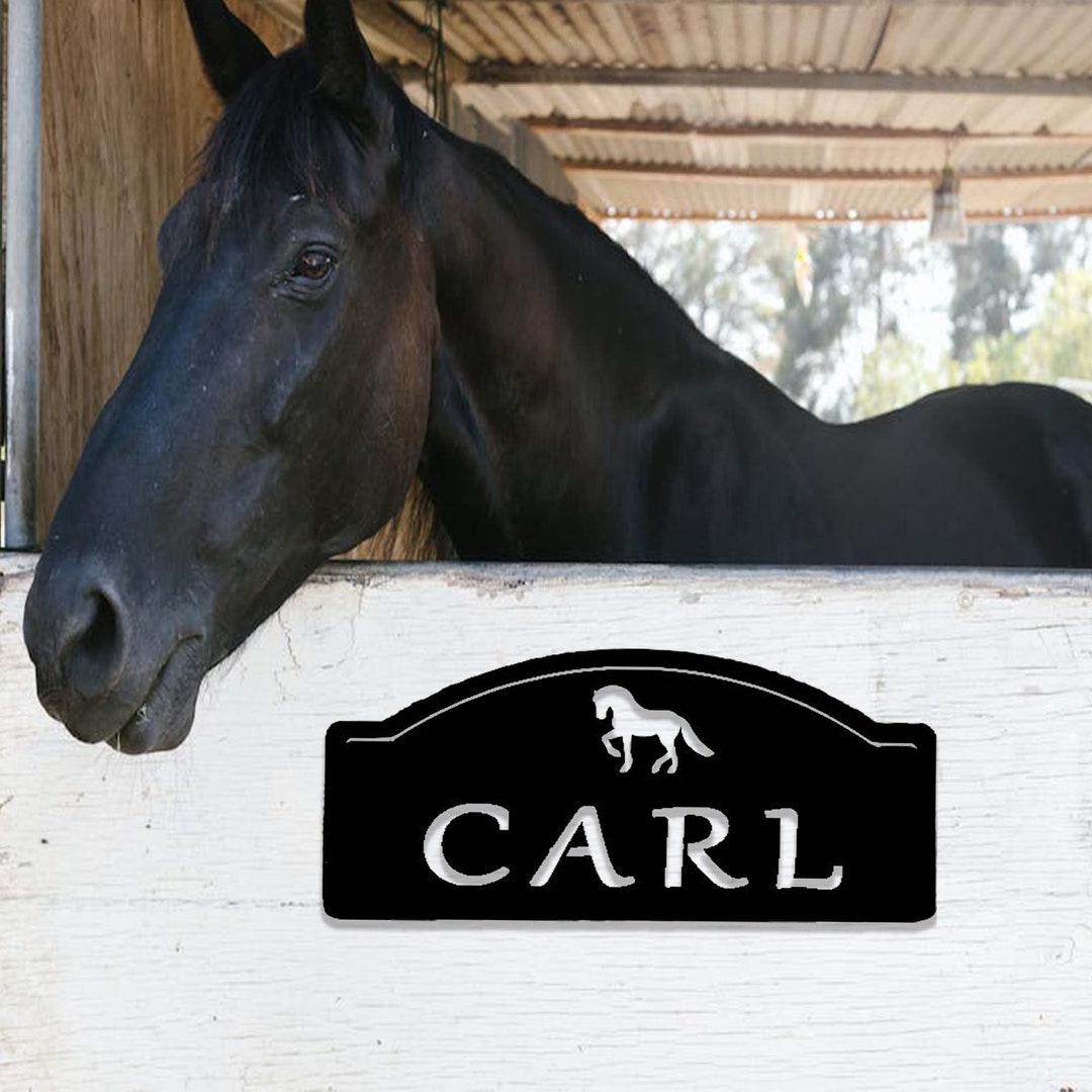 Custom Horse Stall Name Plate,horse Ranch Farm Sign,personalized Horse ...