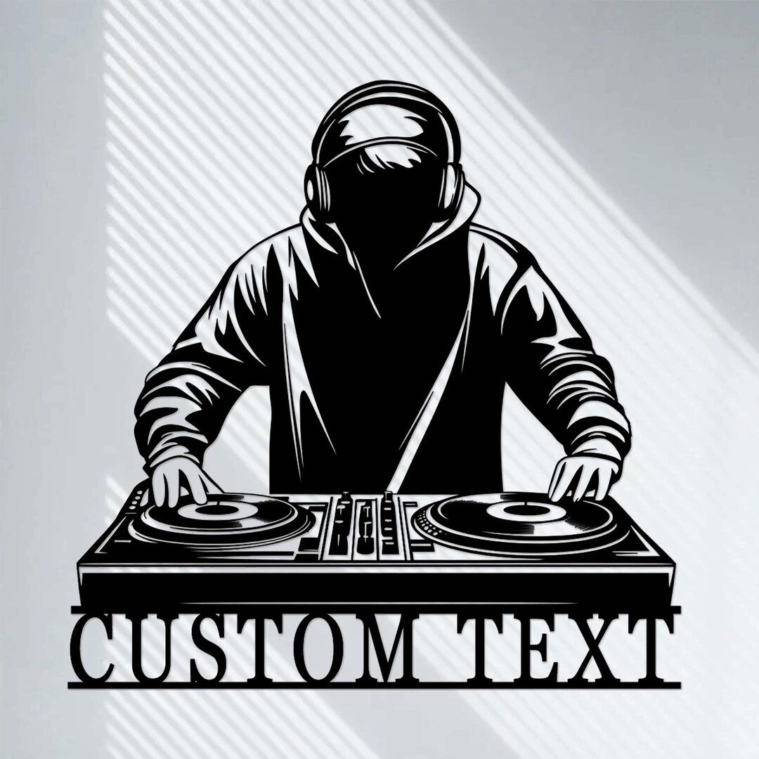 Custom DJ Disc Jockey Metal Sign,personalized DJ Name Sign,deejay Music ...