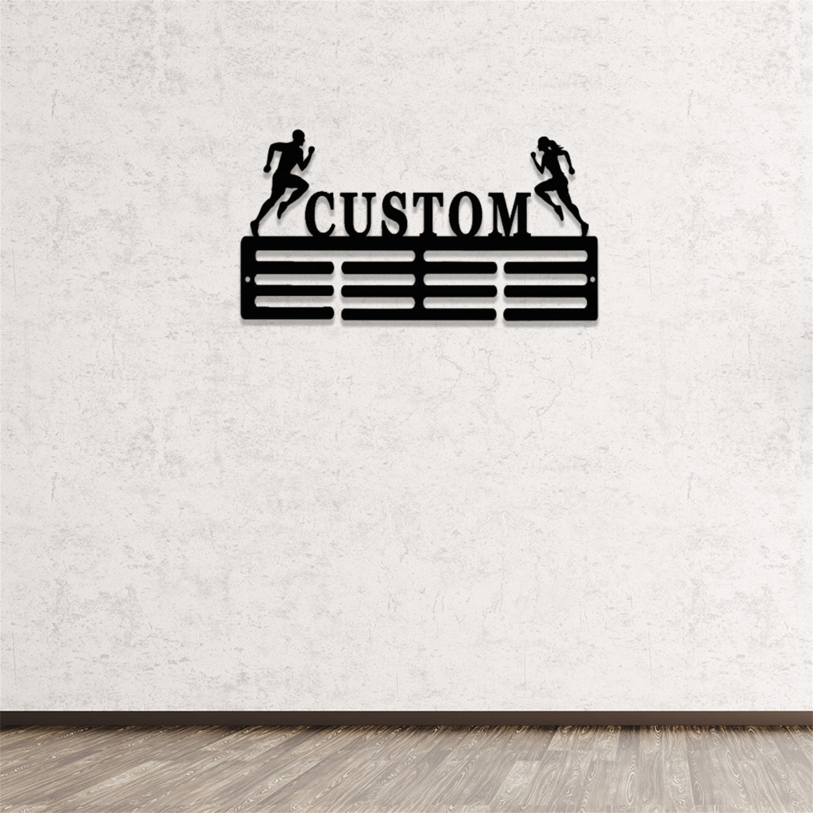 Personalized Running Award Medal Holder,custom Male and Female Runner ...