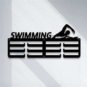 Personalized Swimming Medal Holder,custom Swimming Name Medal Hanger,12 ...