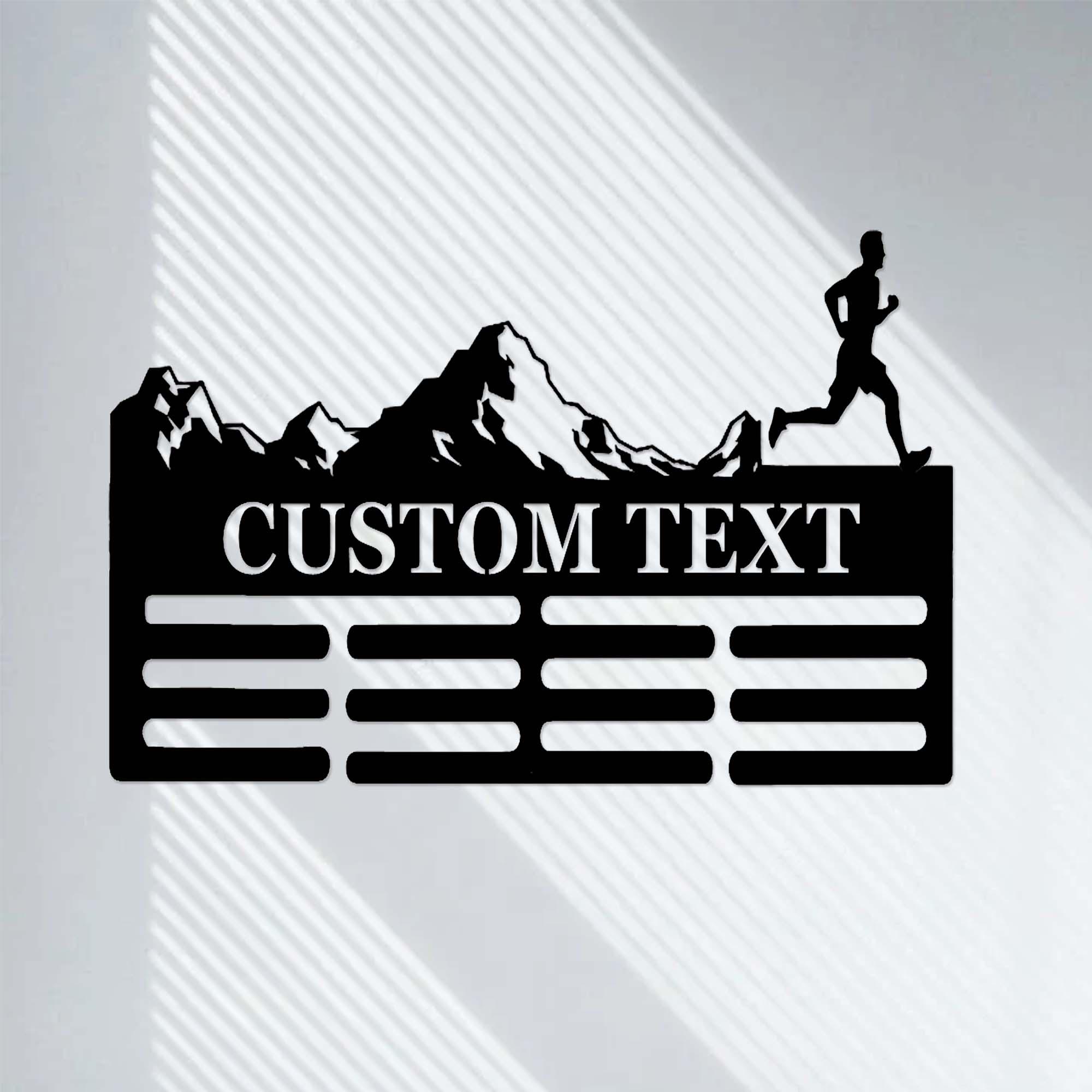 Personalized Trail Runner Medal Holder,custom Male Female Runner Name ...