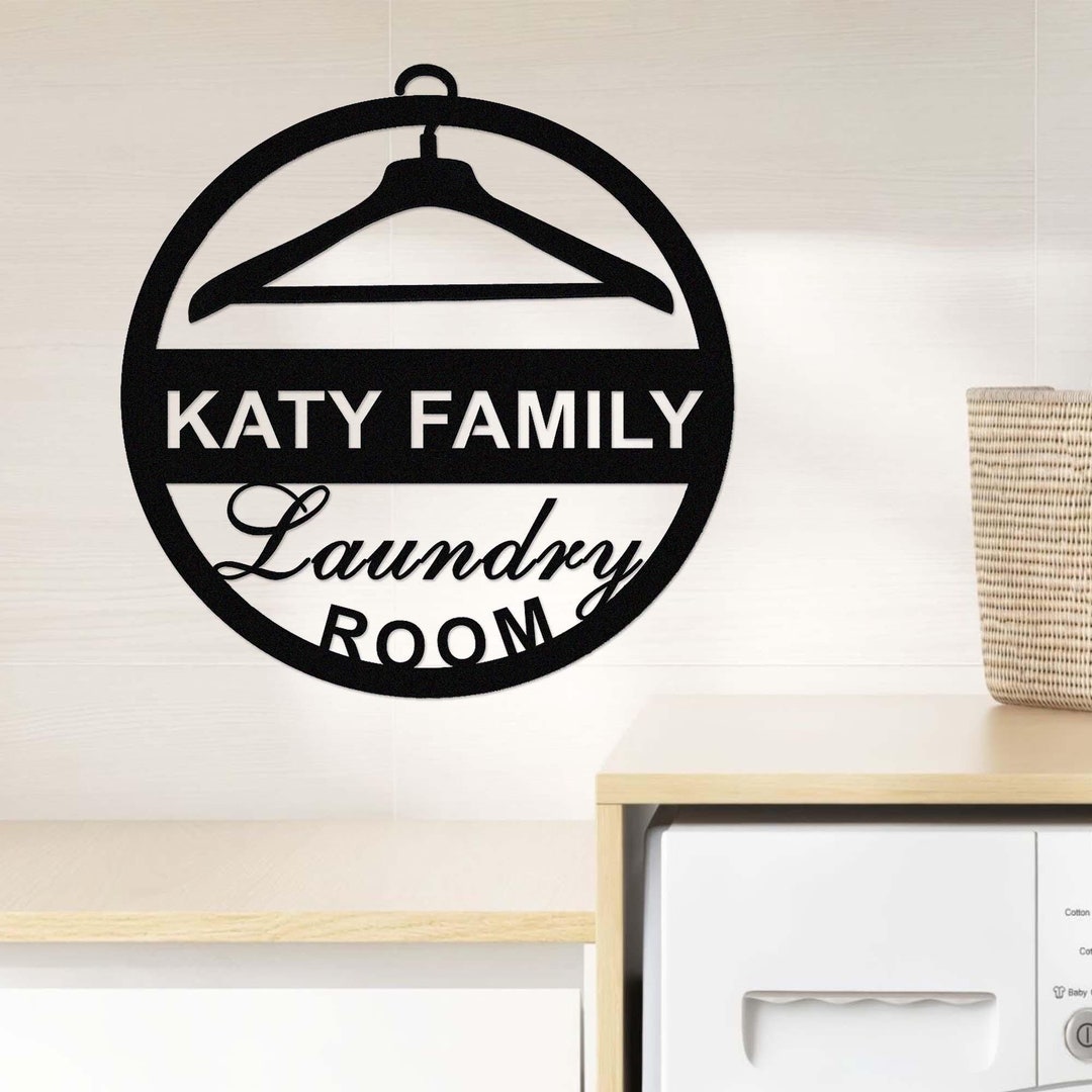 Custom Laundry Room Metal Sign,personalized Laundry Sign,family Washing ...