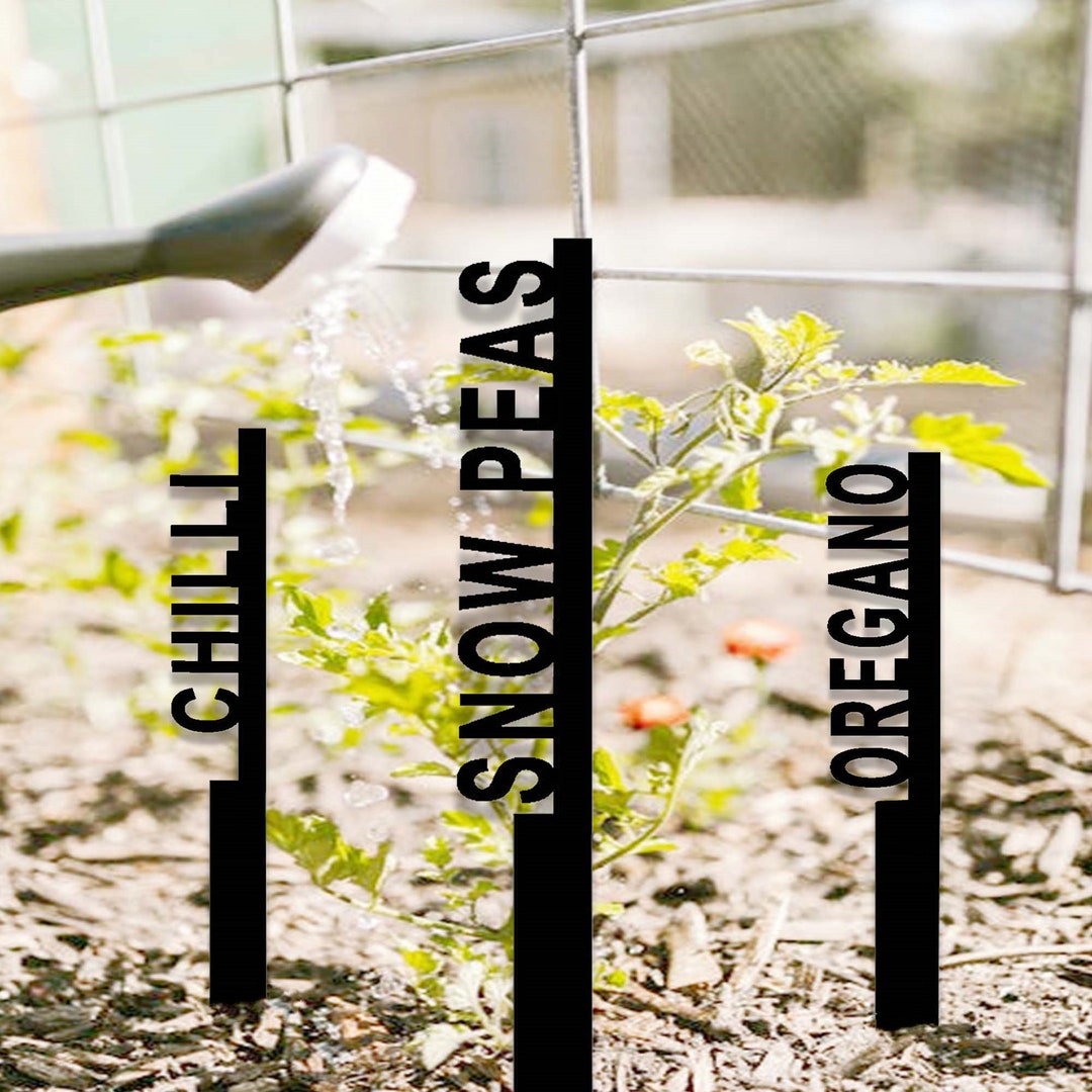 Custom Veggies Garden Stake,metal Vegetables Marker,personalized Garden ...