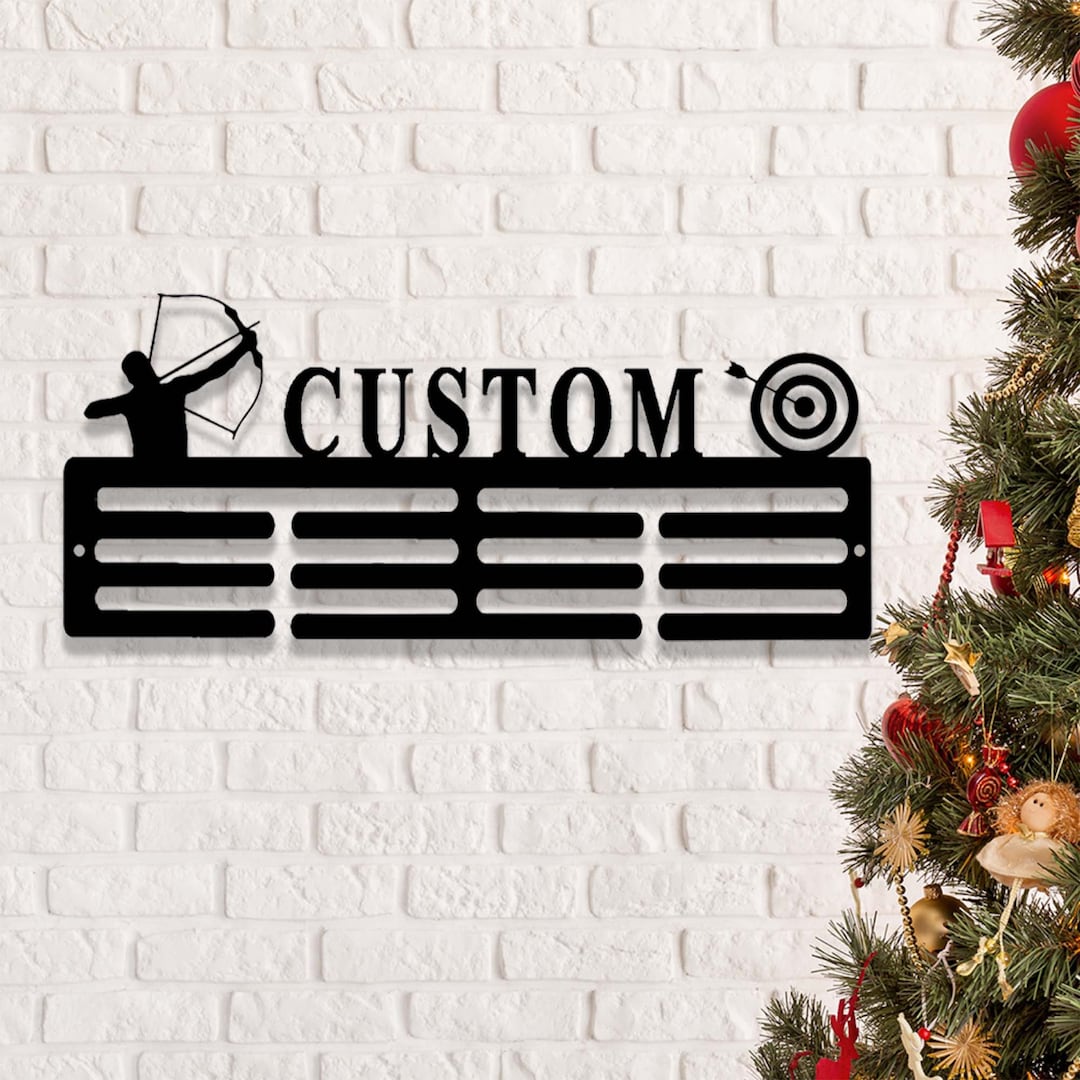 Personalized Archery Medal Holder,custom Archery Name Medal Hanger,12 ...