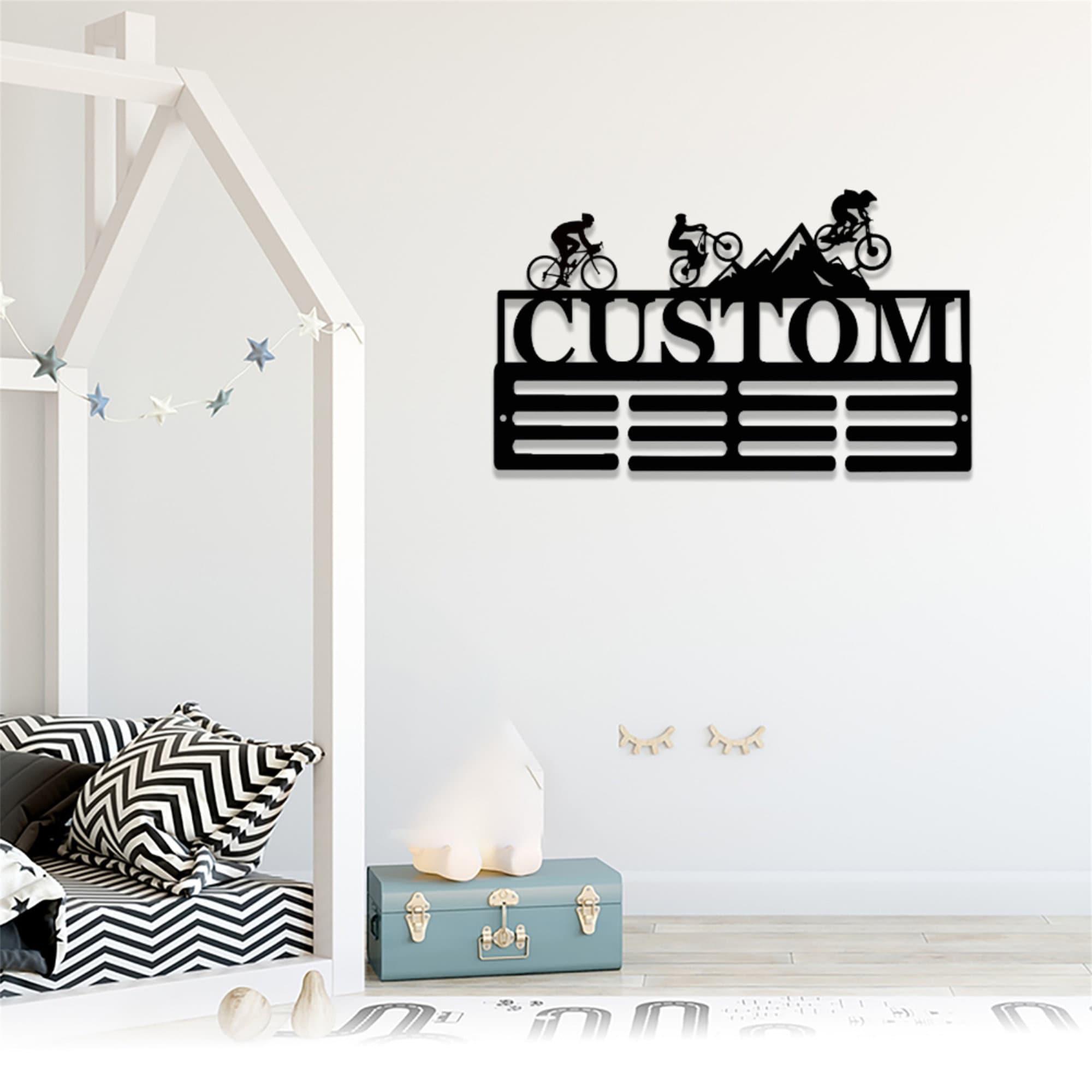 Personalized Bike Award Medal Holder,custom Cyclist Name Medal Hanger ...