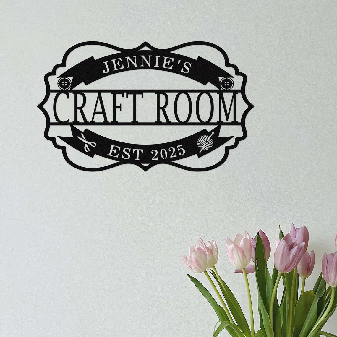 Custom Craft Room Metal Sign,sewing Room Sign,personalized Craft Name ...