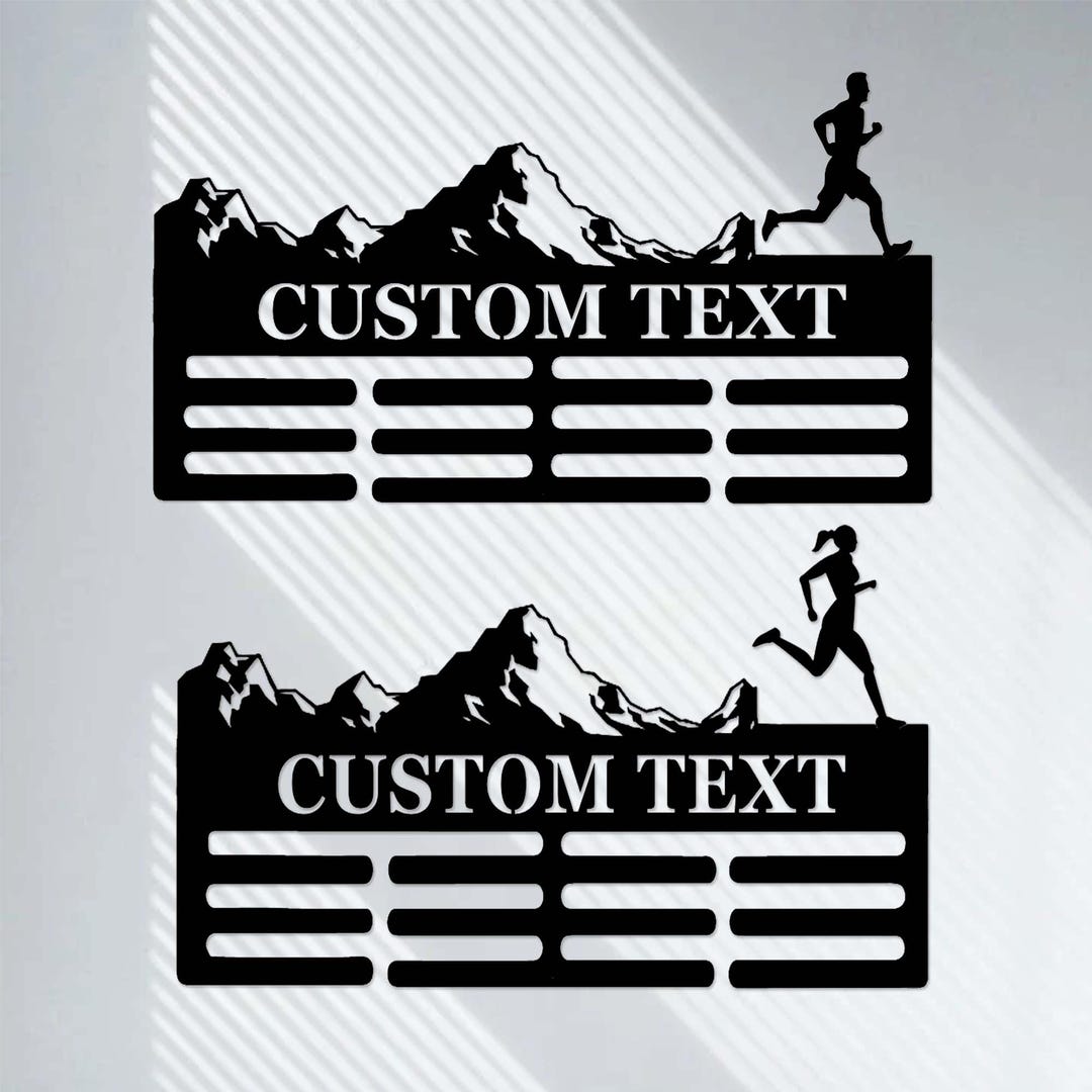 Personalized Trail Runner Medal Holder,custom Male Female Runner Name ...
