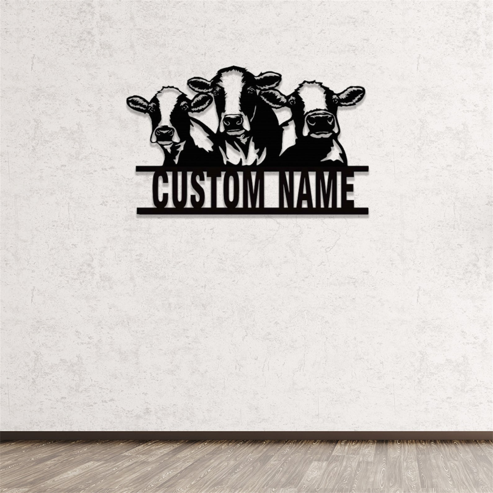 Cow Metal Sign Personalizedcow Cattle Metal Wall Artcustom - Etsy