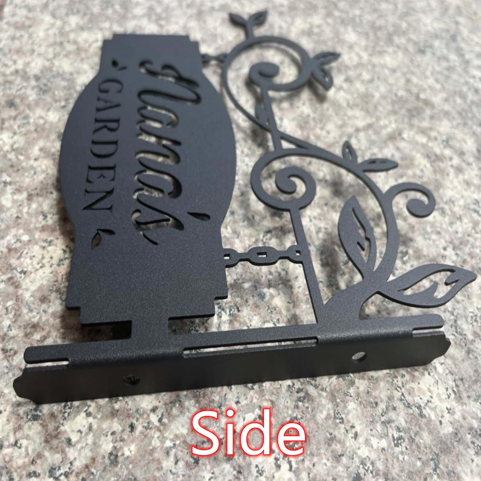 Custom Address Sign,flower Address Hanging Sign,garden Nameplate ...