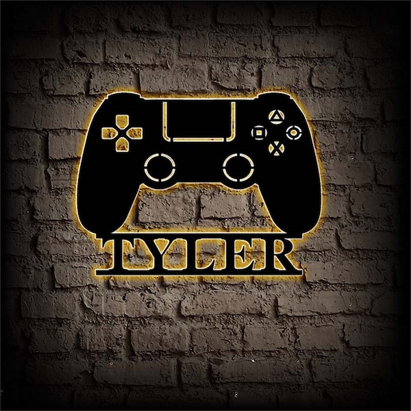 Personalized Game Controller Sign - Etsy