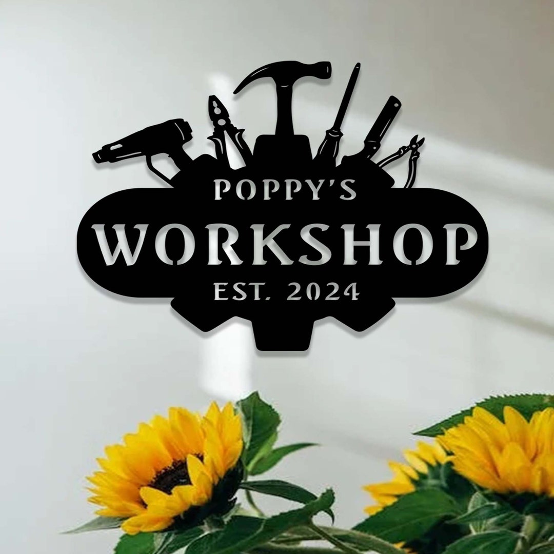 Custom Workshop Metal Sign,mechanic Tools Sign,carpenter Tools Wall ...