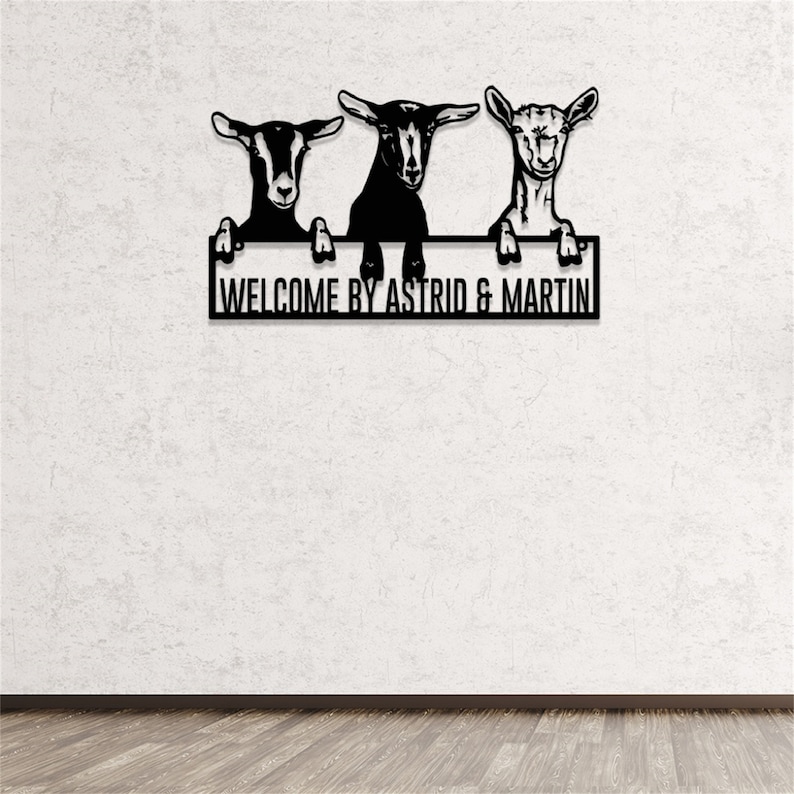 Custom Goat Farm Signfarm Signmetal Goat Signpersonalized - Etsy