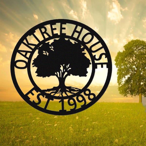 Oak Tree Sign - Etsy