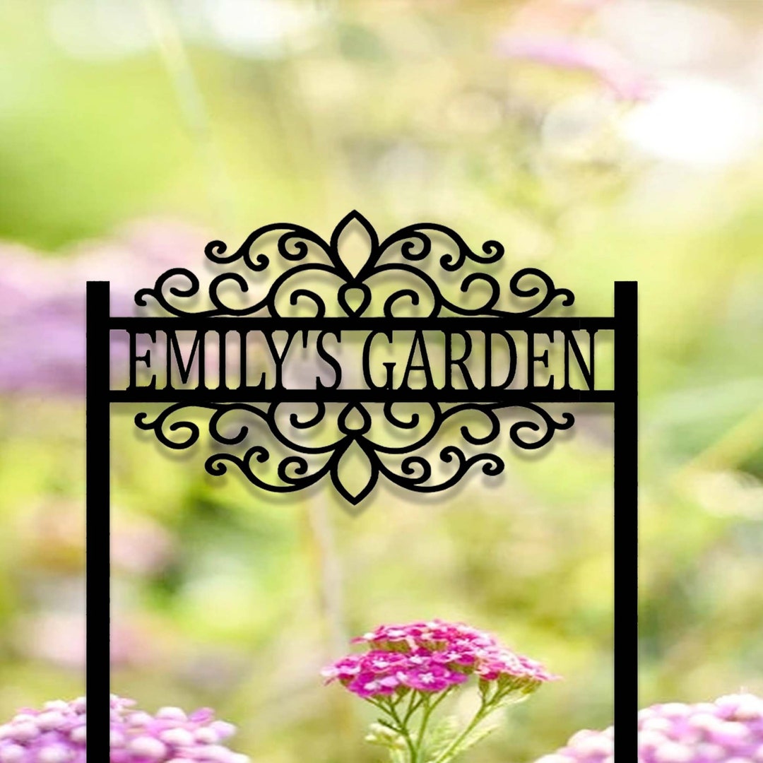 Custom Garden Stake,metal Garden Sign,personalized Garden Stake,metal ...